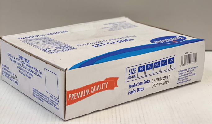 José Santiago Home Delivery. SWAI BASA FILET IQF 12-14 OZ MAR ABIERTO